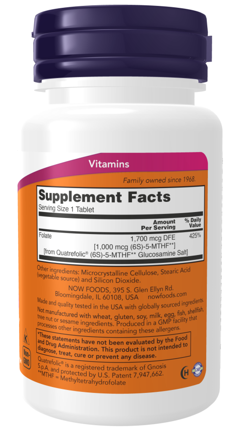 Now Foods Methyl Folate 1,000 mcg 90 Tablets – West Supply