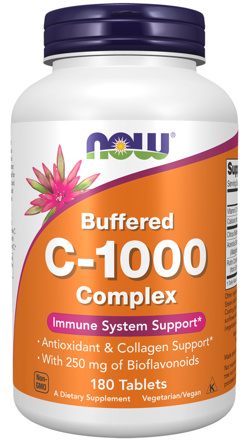 Now Foods Vitamin C-1000 Complex, Buffered 180 Tablets – West Supply