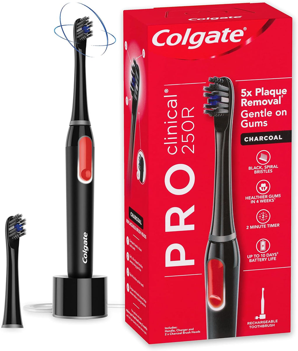 Colgate ProClinical 250R Deep Clean Electric Toothbrush (Charcoal ...